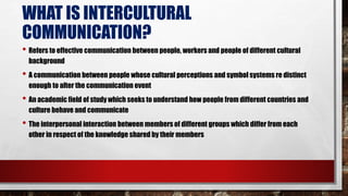 INTERCULTURAL COMMUNICATION | PPTX