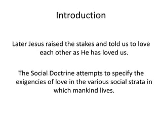 Social Doctrine of the Catholic Church for Catechists | PPTX