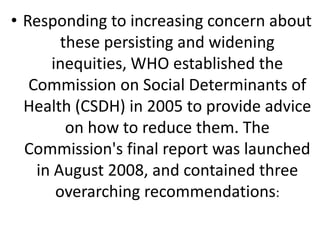Social dterminants of health | PPT