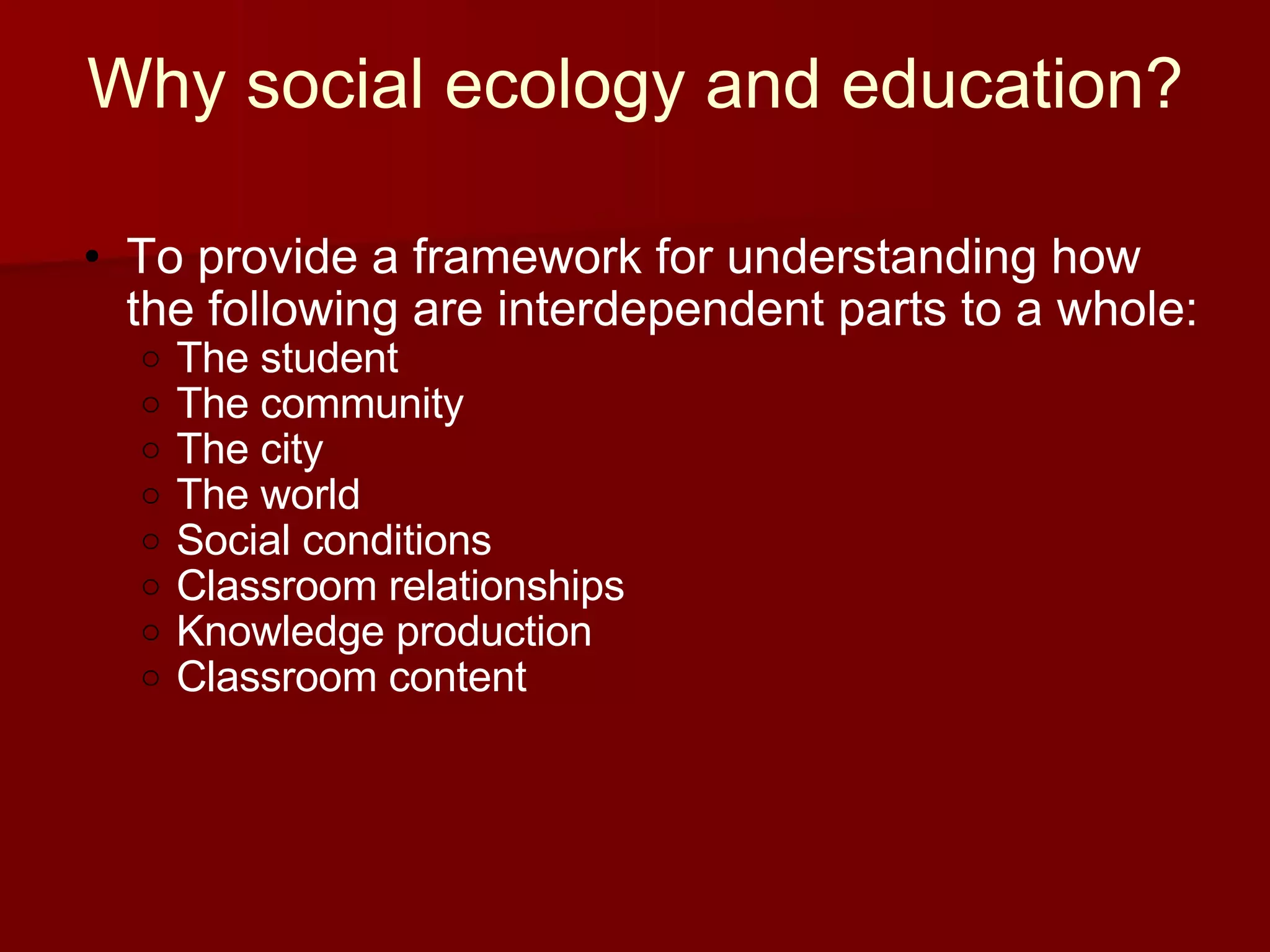 Social Ecology Model | PPT