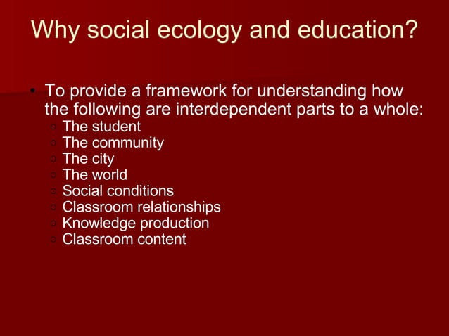 Social Ecology Model | PPT