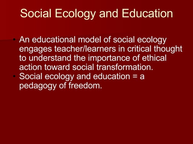 Social Ecology Model | PPT