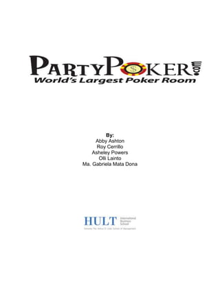 Social eCRM proposal for PartyPoker | PDF