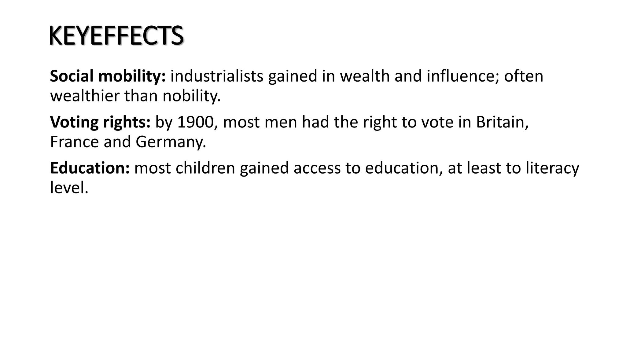 INDUSTRIAL REVOLUTION ON DIFFERENT CLASSES. | PPT