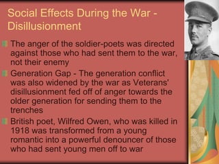 Social effects of wwi | PPT