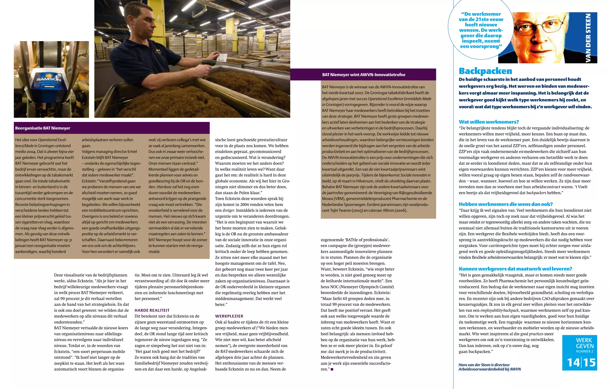 Sociale innovatieprijs AWVN 4e kwartaal 2007 | PDF