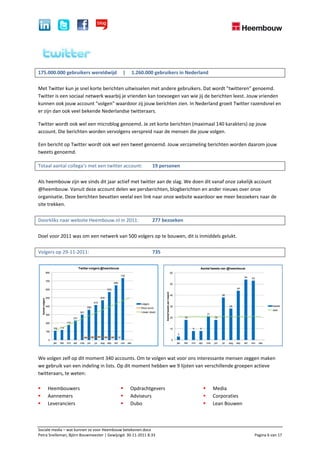 Sociale media wat kunnen ze voor heembouw betekenen | PDF