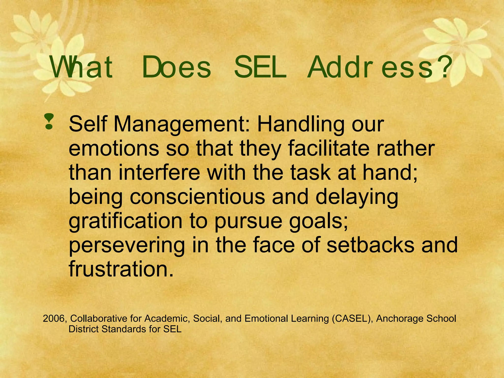 Social emotional learning | PPT