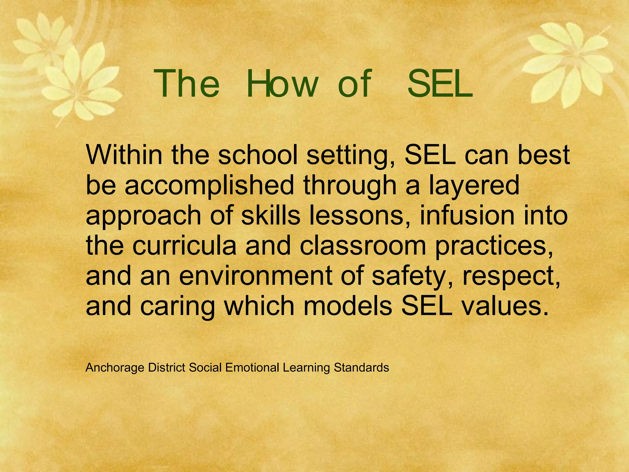 Social emotional learning | PPT