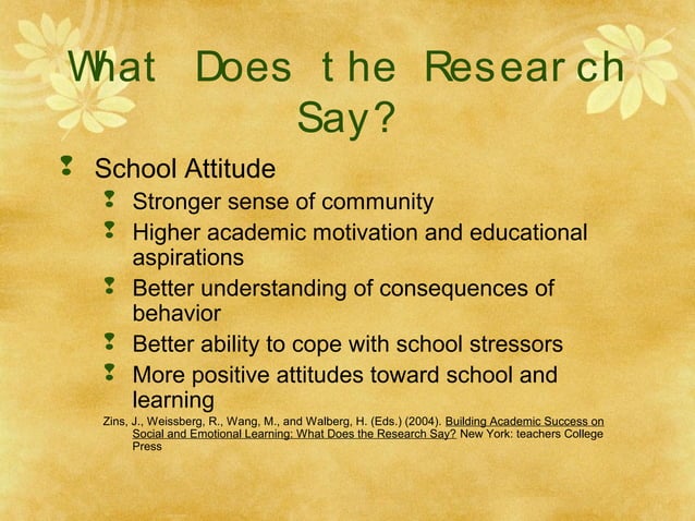 Social emotional learning | PPT