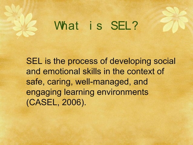 Social emotional learning | PPT