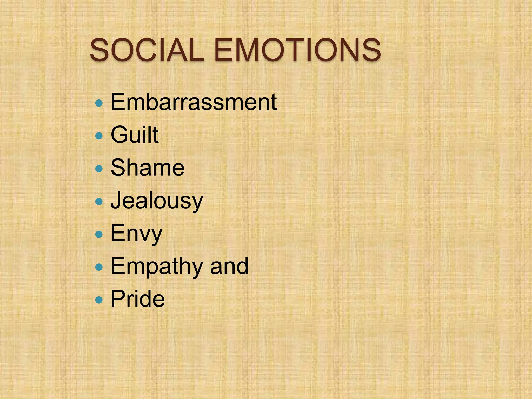 Social emotions | PPTX