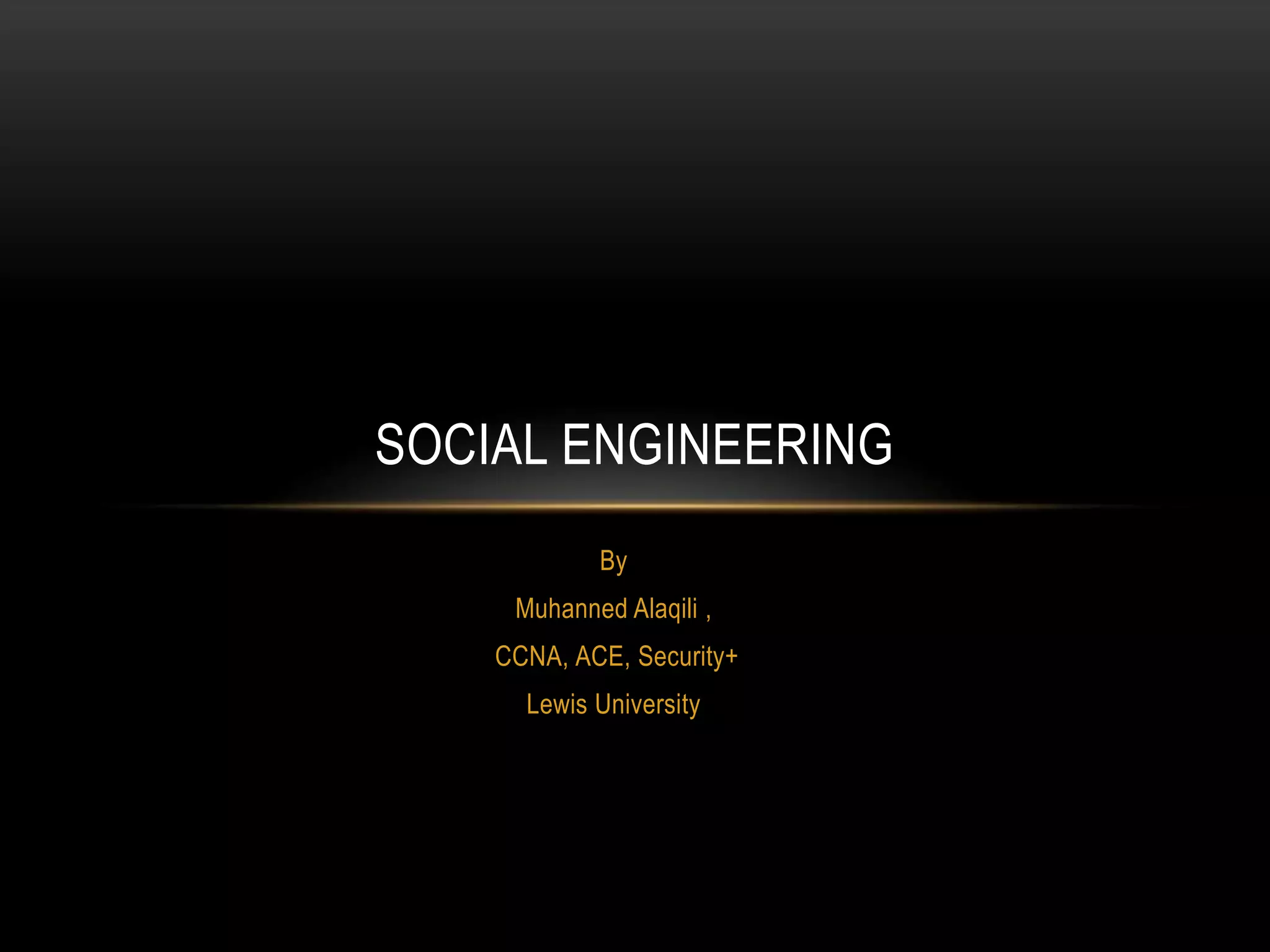 Social Engineering | PPT