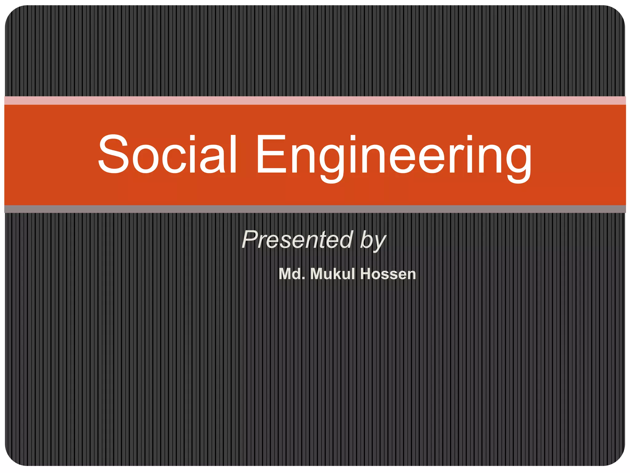 Social engineering | PPT