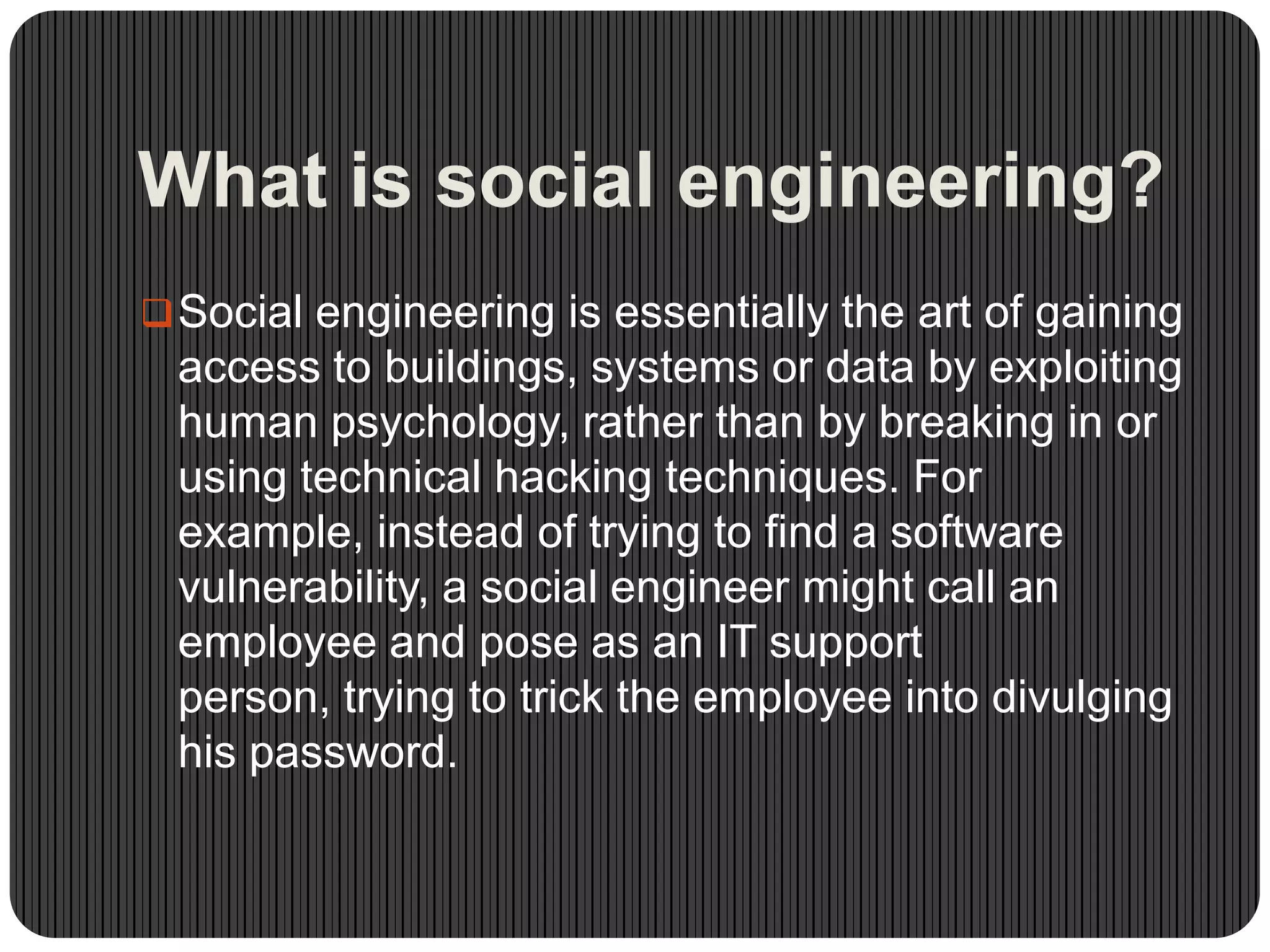 Social engineering | PPT
