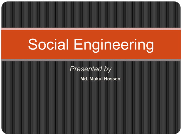 Social engineering | PPT