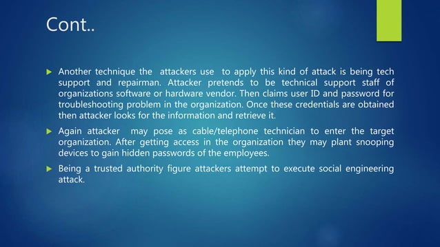 Social engineering: A Human Hacking Framework | PPTX | Email | Internet