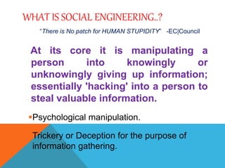 Social engineering | PPTX