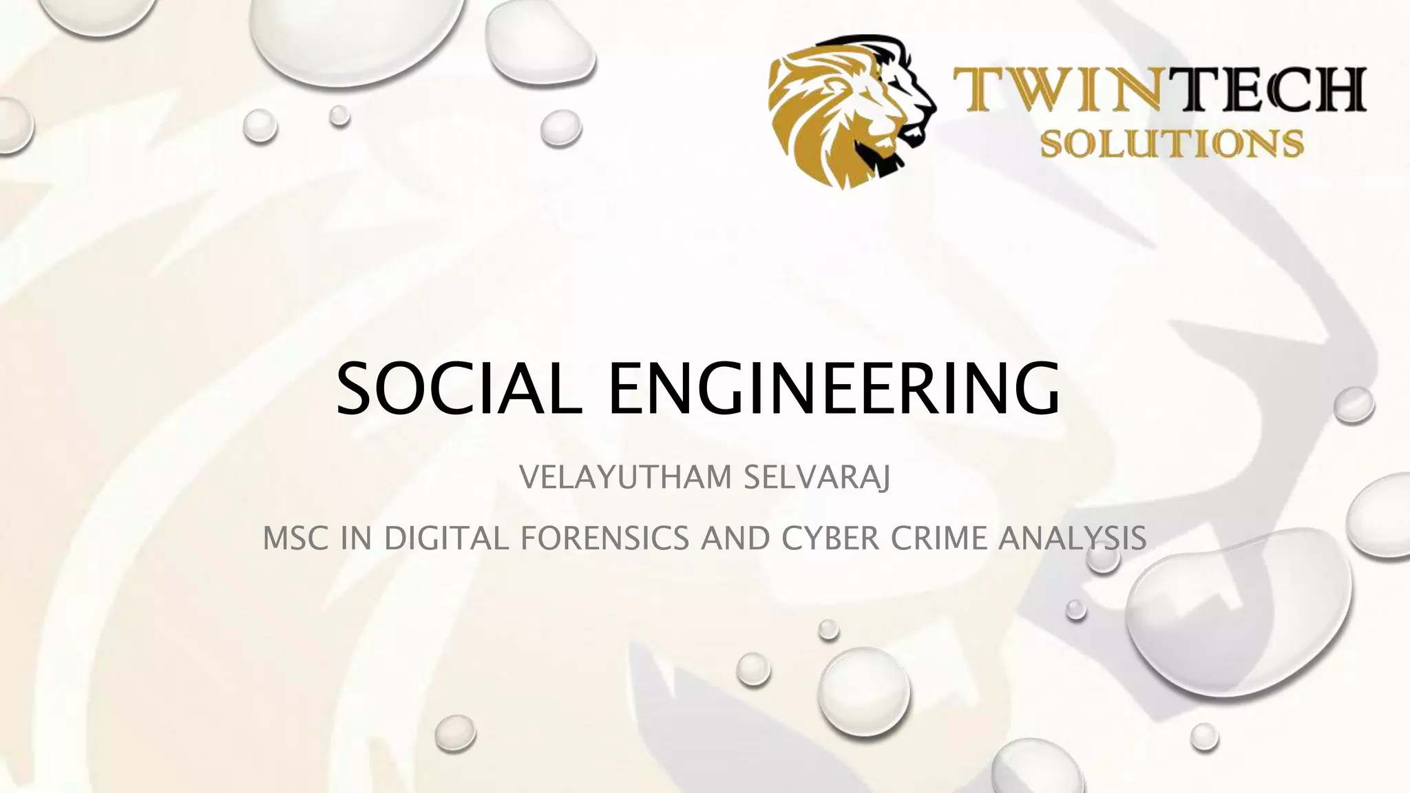 Social engineering | PPTX