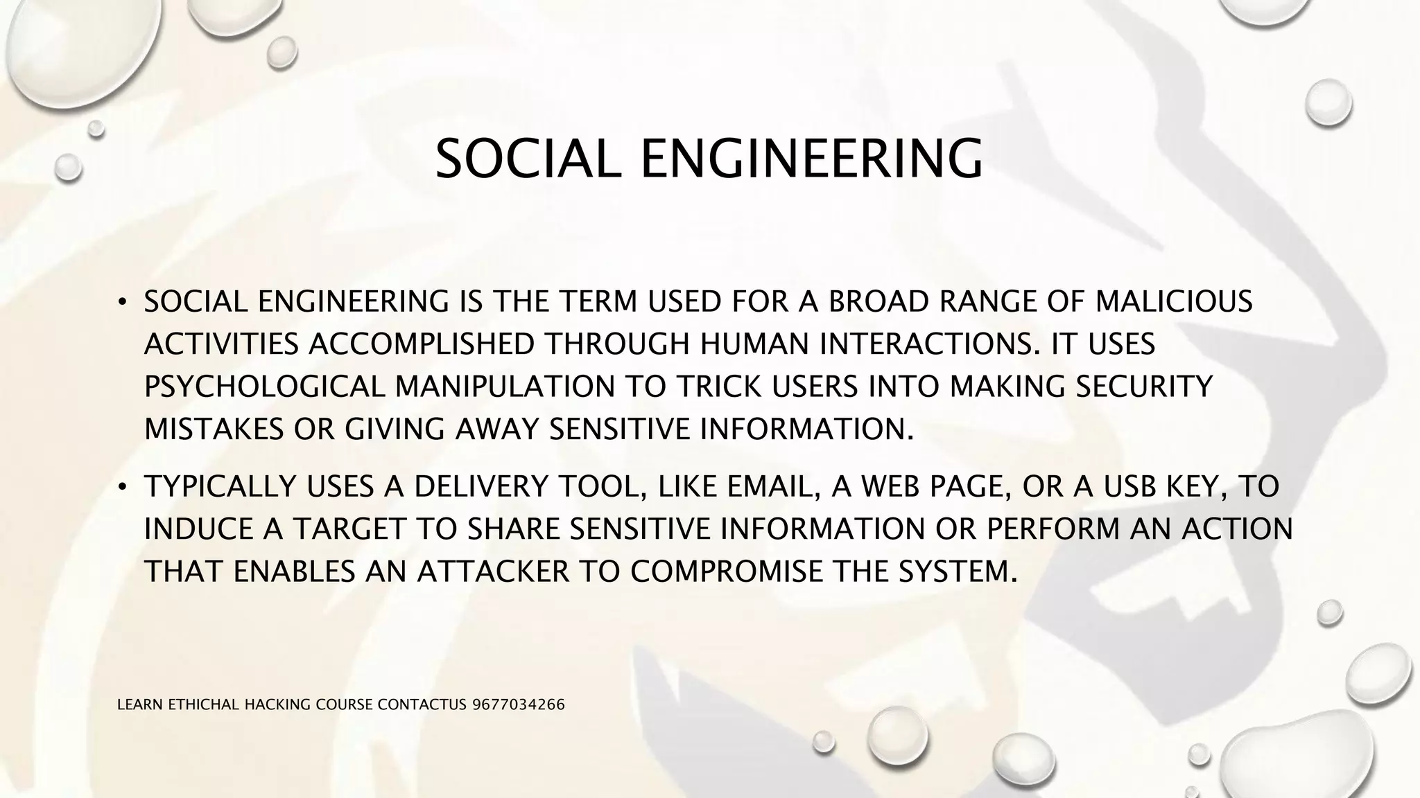 Social engineering | PPTX