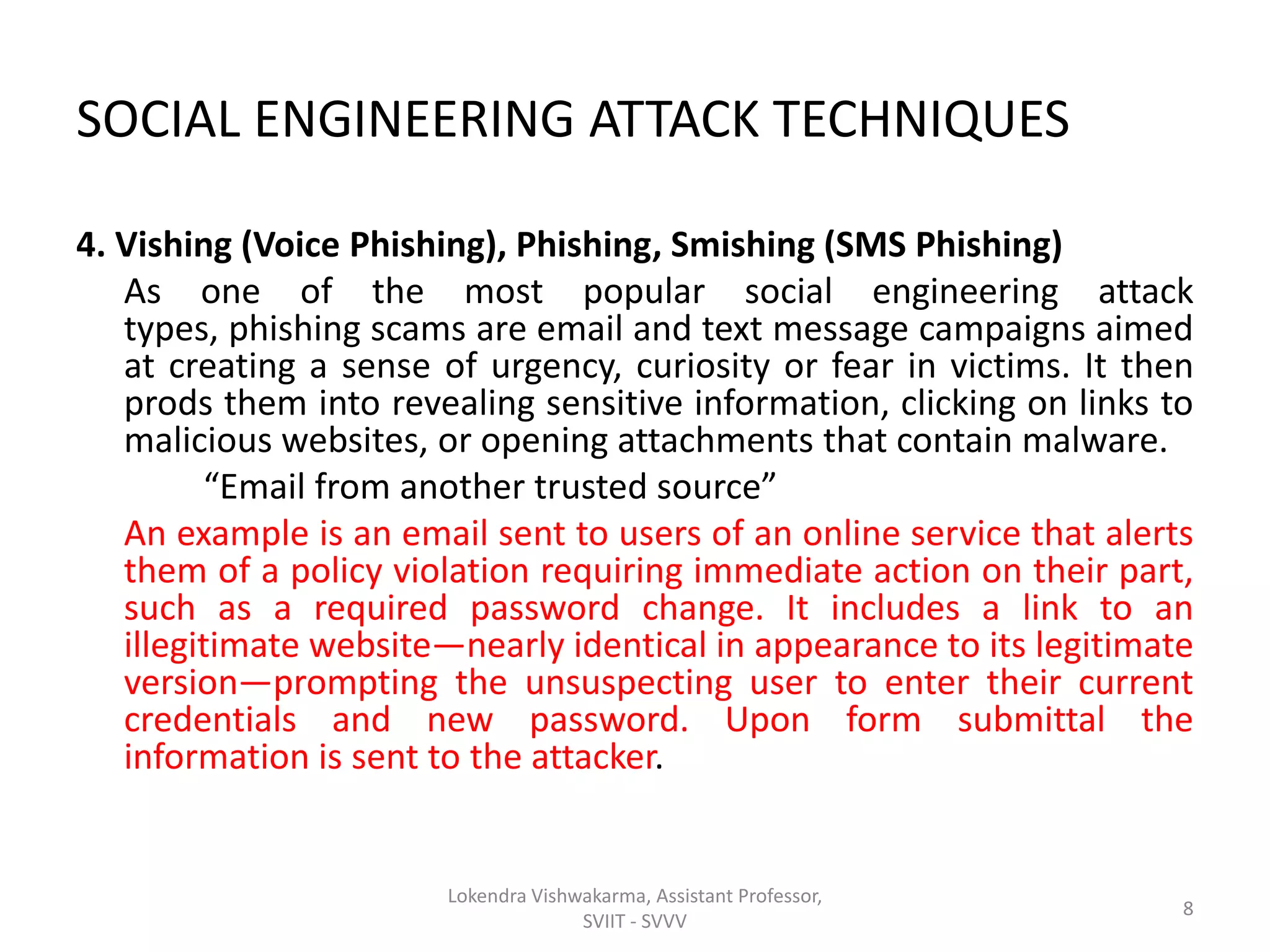 Social engineering | PPTX