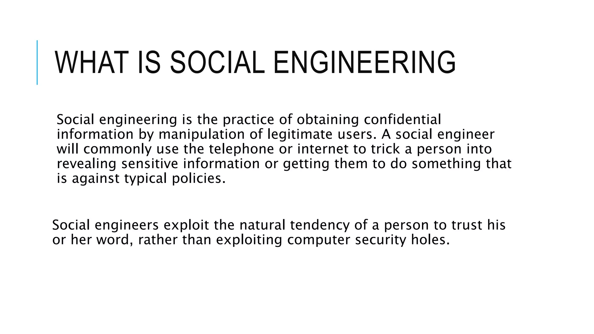 Social Engineering | PPTX