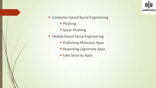 Social engineering | PPTX