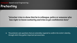 Social engineering hacking attack | PPT