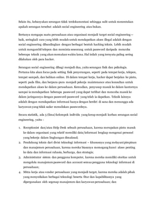 Social engineering techniques and solutions | DOCX