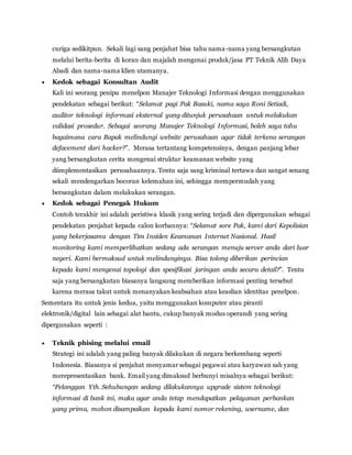 Social engineering techniques and solutions | DOCX