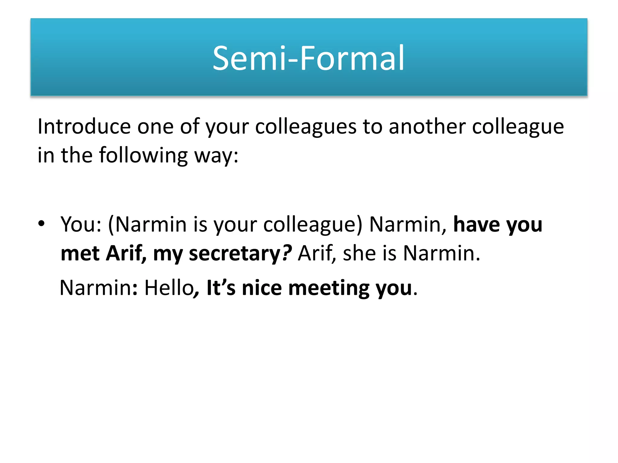 Social english greeting, introducing and welcoming | PPTX