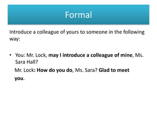 Social english greeting, introducing and welcoming | PPTX | Islam ...