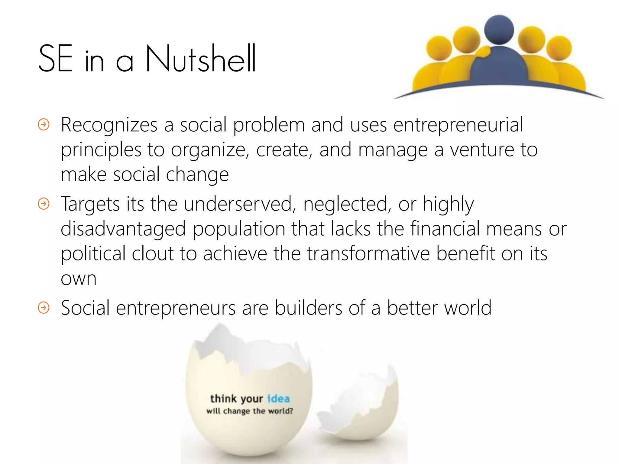Why social entrepreneurship ? | PDF | Business | Business and Finance