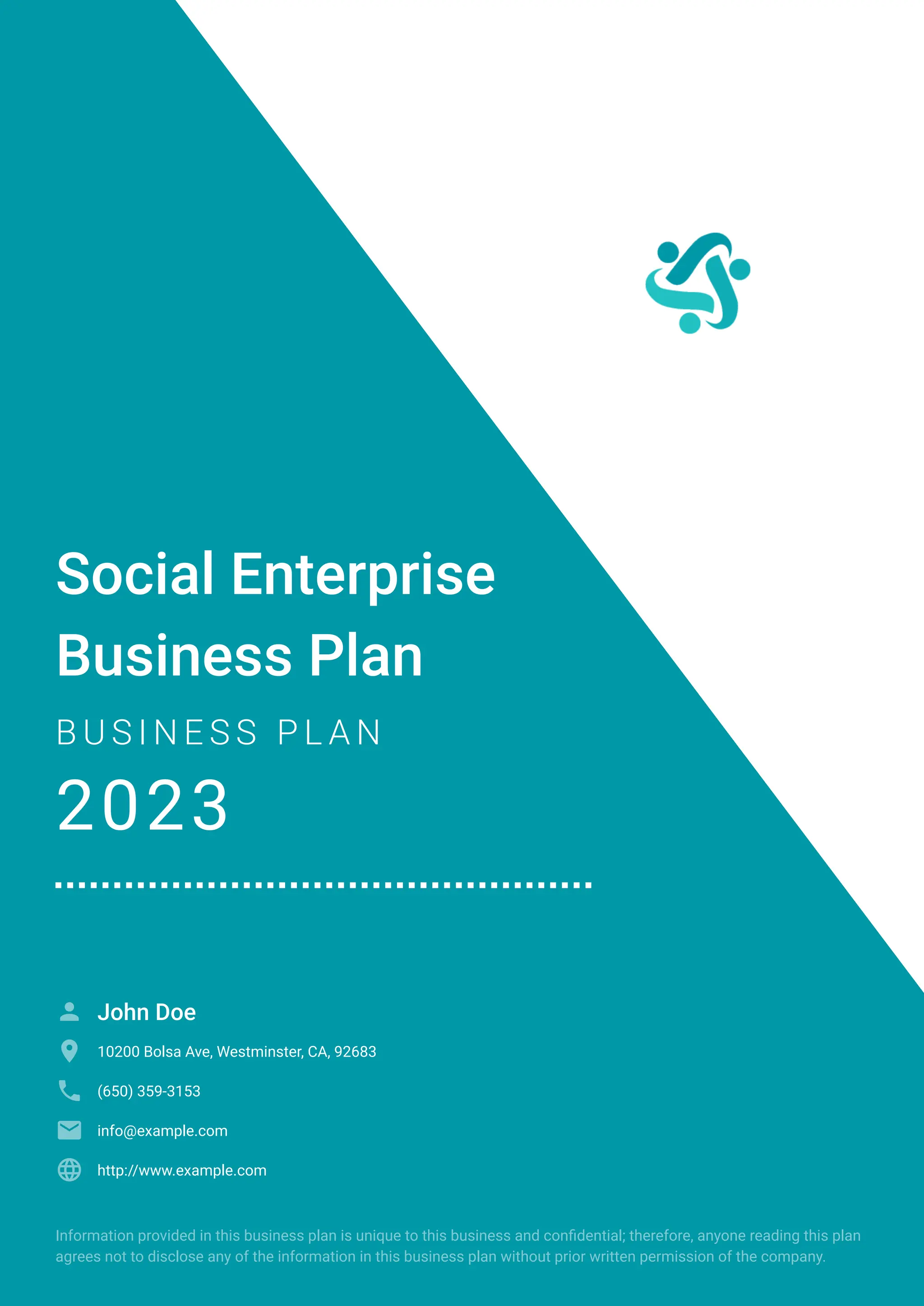 Social Enterprise Business Plan Example | PDF