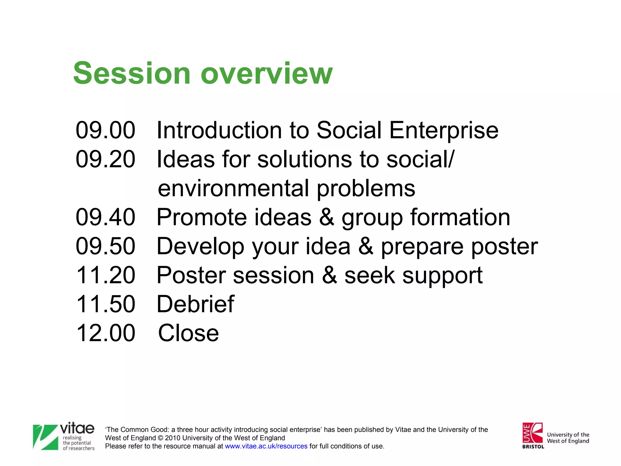 Social enterprise common good presentation | PPT | Non-Profit ...