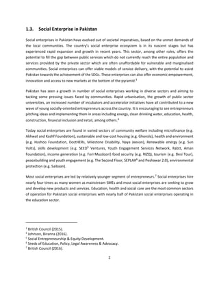 Social Enterprise Development in Pakistan | PDF | Non-Profit ...