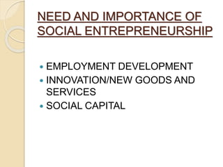 Social Entrepreneurship | PPTX