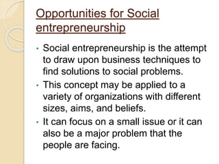 Social Entrepreneurship | PPTX