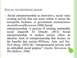 Social entrepreneurship | PPTX