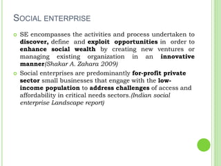 Social entrepreneurship | PPTX