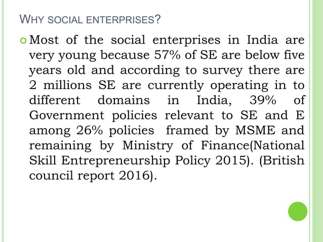 Social entrepreneurship | PPTX | Non-Profit Organizations | Industries