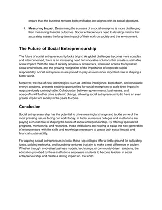 Social Entrepreneurship and Impact_ The Role of Education and the Best ...