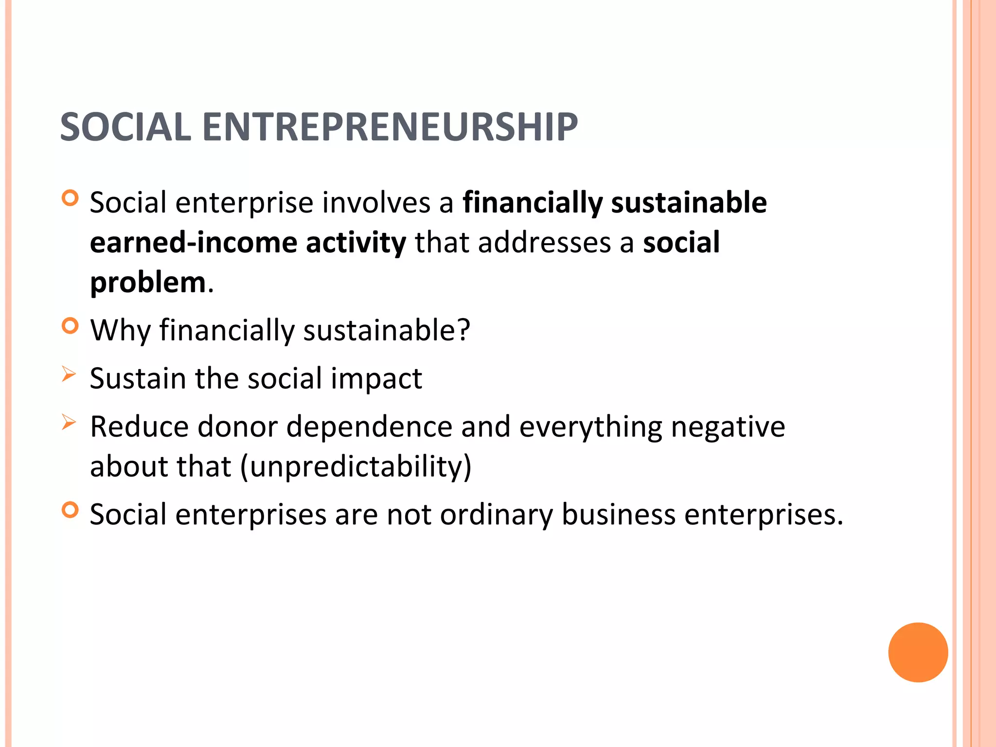 Introduction to Social Entrepreneurship | PPT