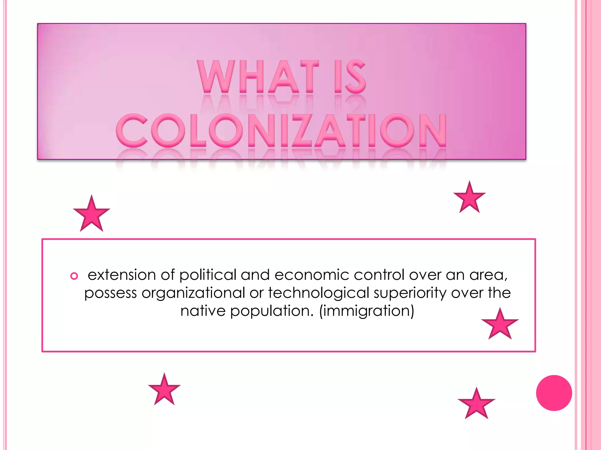 globalization and colonization | PPTX | Science