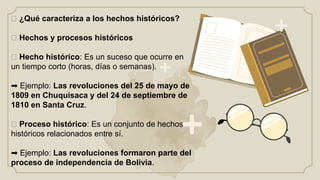Ciencias Sociales - ¿Qué son los hechos historicos?? | PPTX