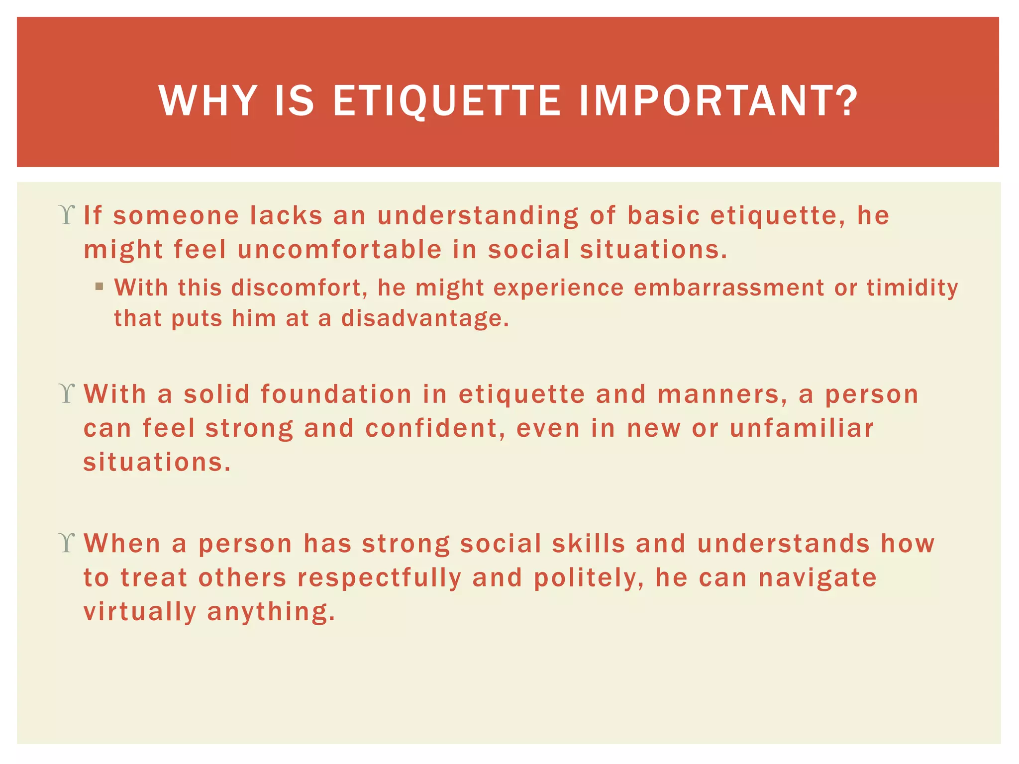 Social Etiquette | PPTX