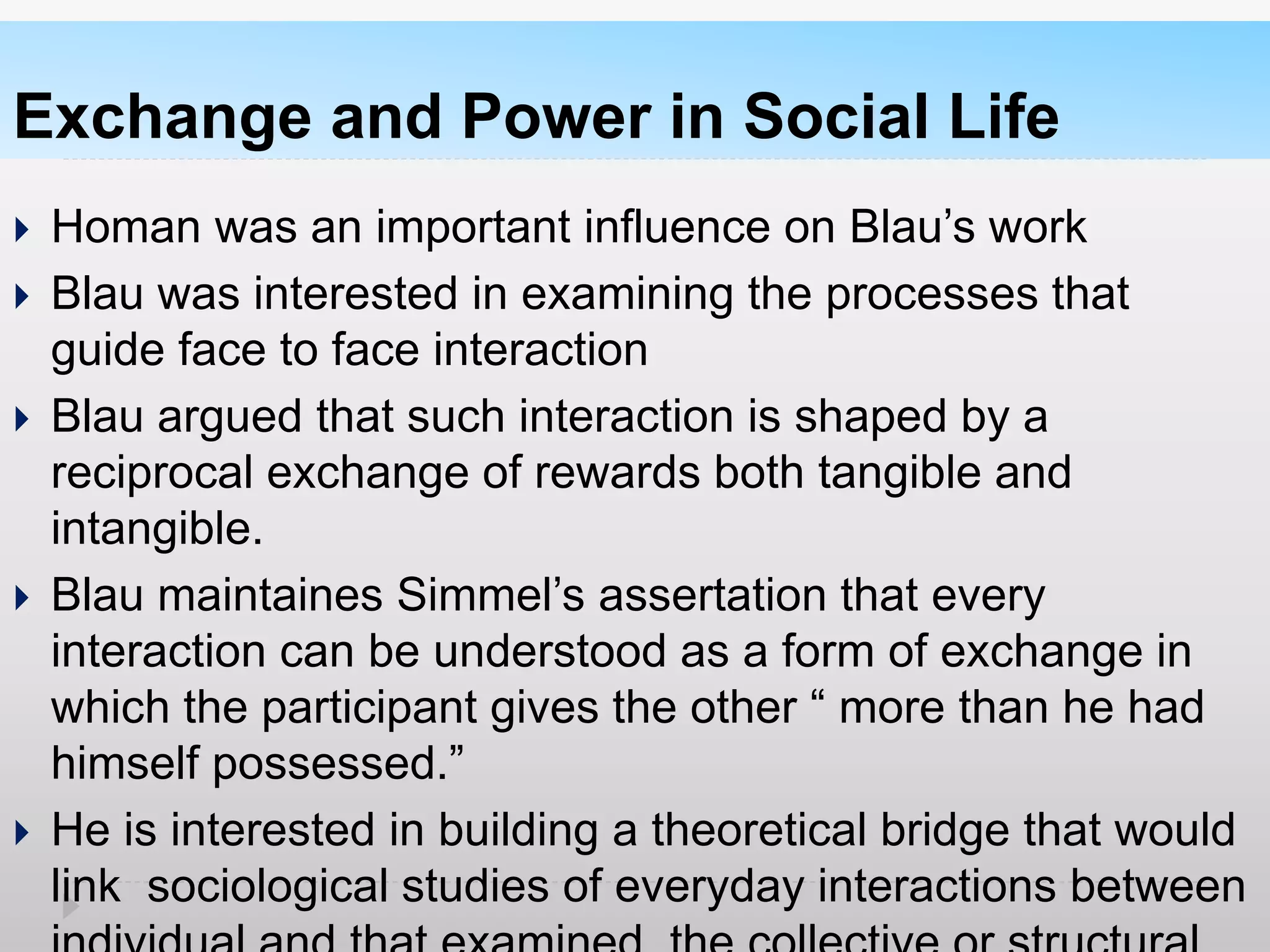 Social exchange theory | PPTX