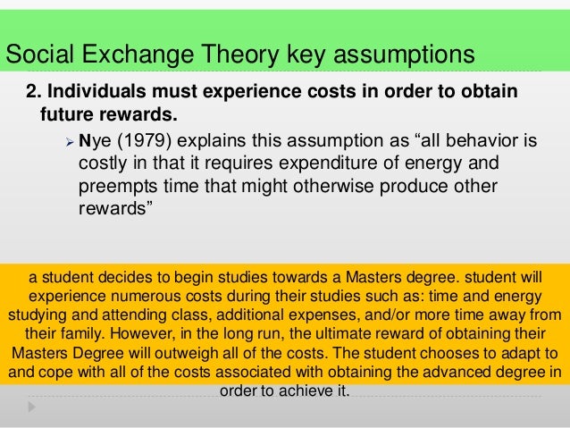 Social exchange theory