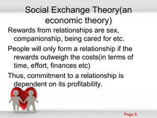 Social exchange theory | PPT