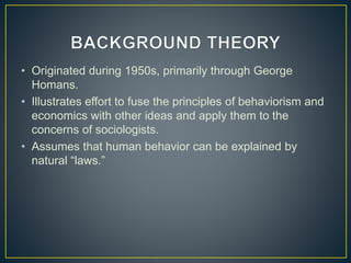 Socialexchangetheory | PPT